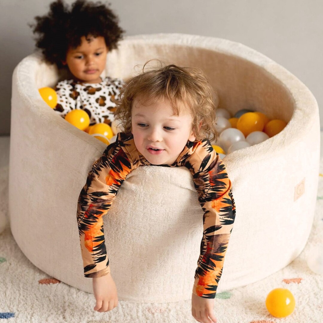White Ball Pit 200 Balls, Ball Pit Baby, Ball Pit Play Toddler, Foam ...