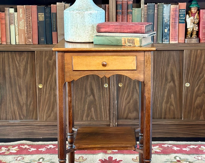 The Daisy Line Antique Vintage Accent Table - Etsy