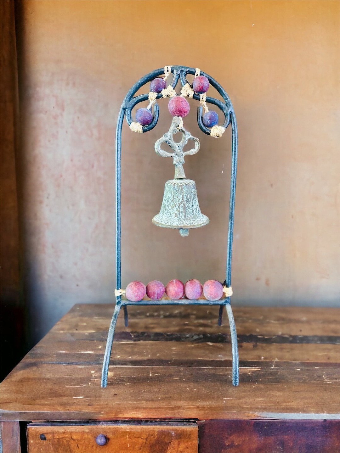 Vintage Cast Iron Bell - Etsy