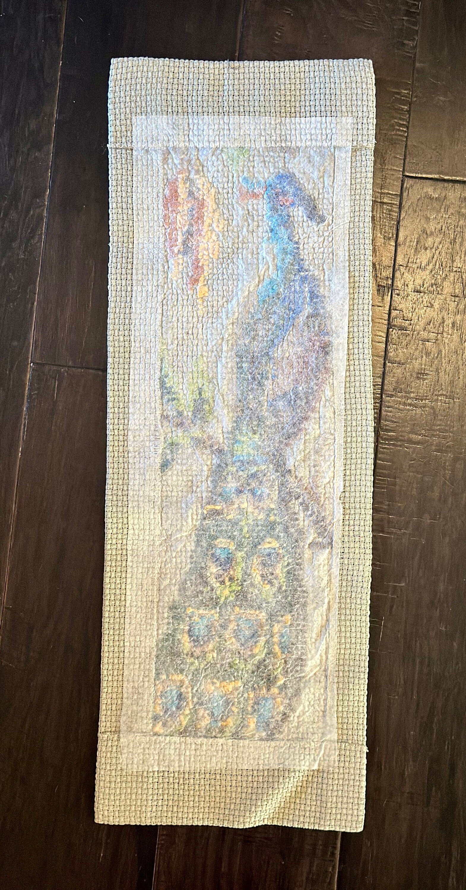 Vintage Needlepoint Peacock Wall Tapestry Cross Stitch Wall Art - Etsy