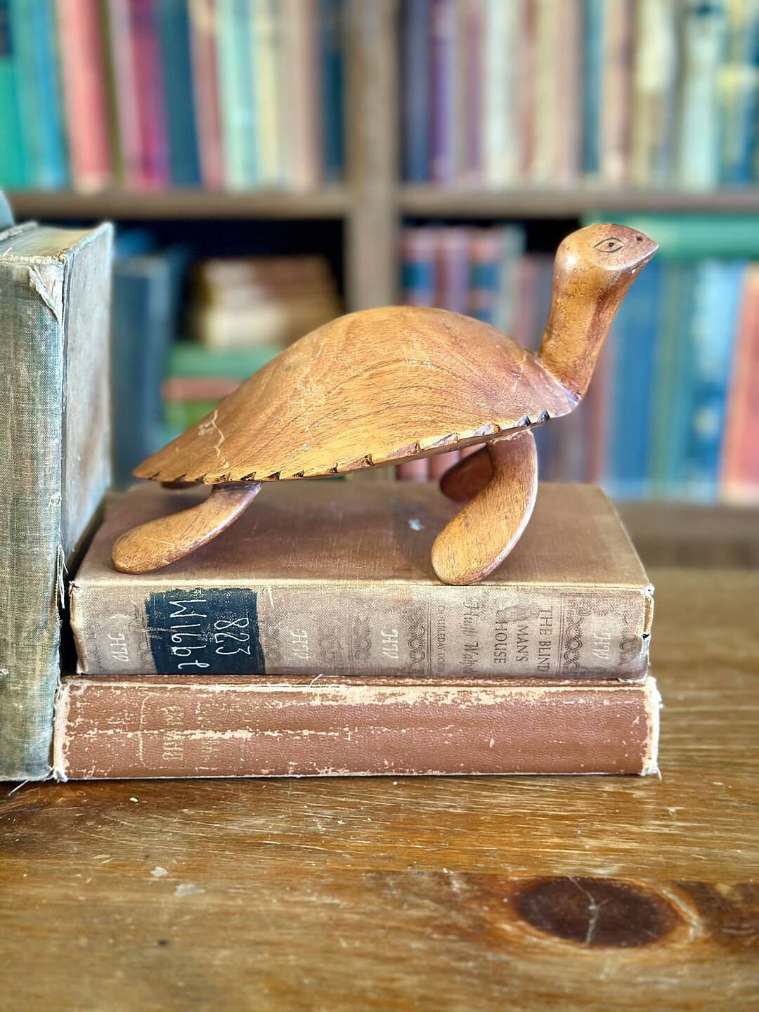 Hand Carved Wooden Sea Turtle - Etsy