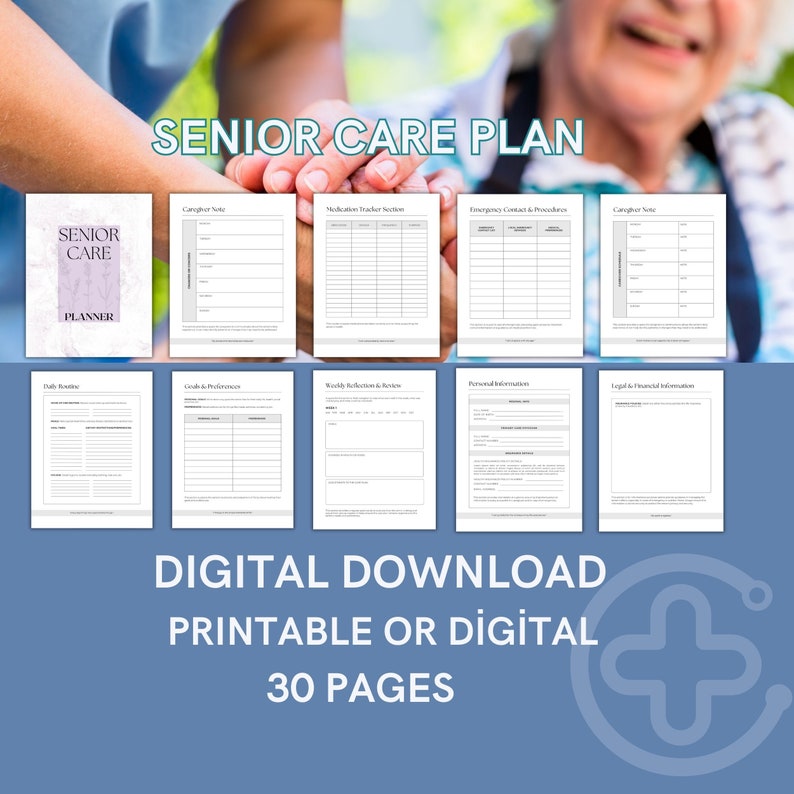 Senıor Care Planner Prıntable PDF, Download Senıor Care, Senıor Care ...