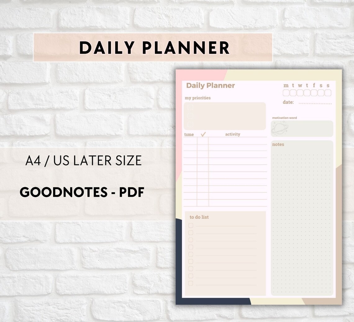 Digital Planners, Monthly,weekly,daily Planners,printable Planner ...