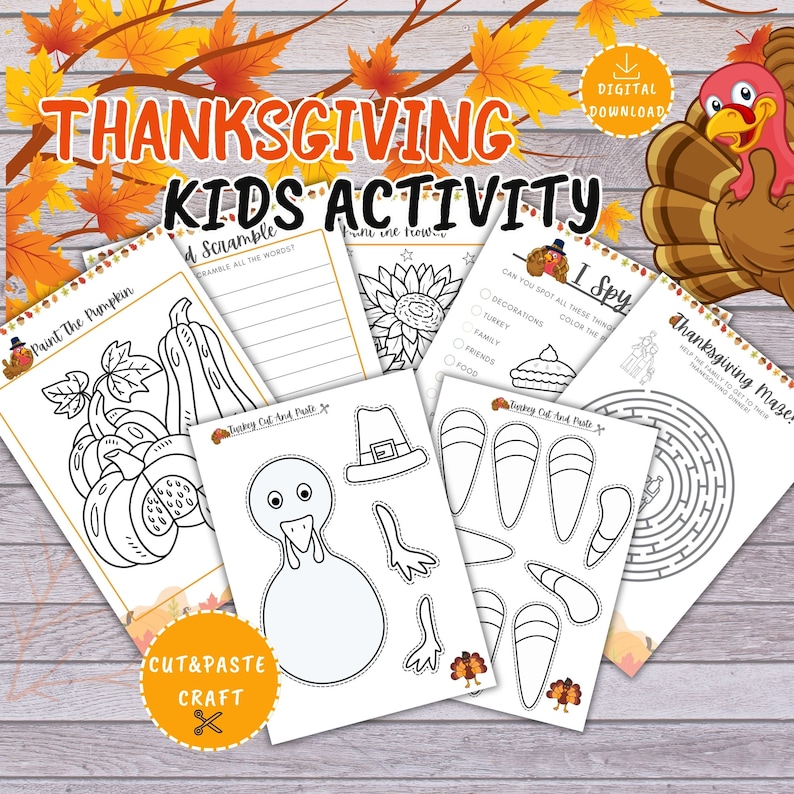 Thanksgiving Coloring Pages for Kids, Thanksgiving Kids Activities ...