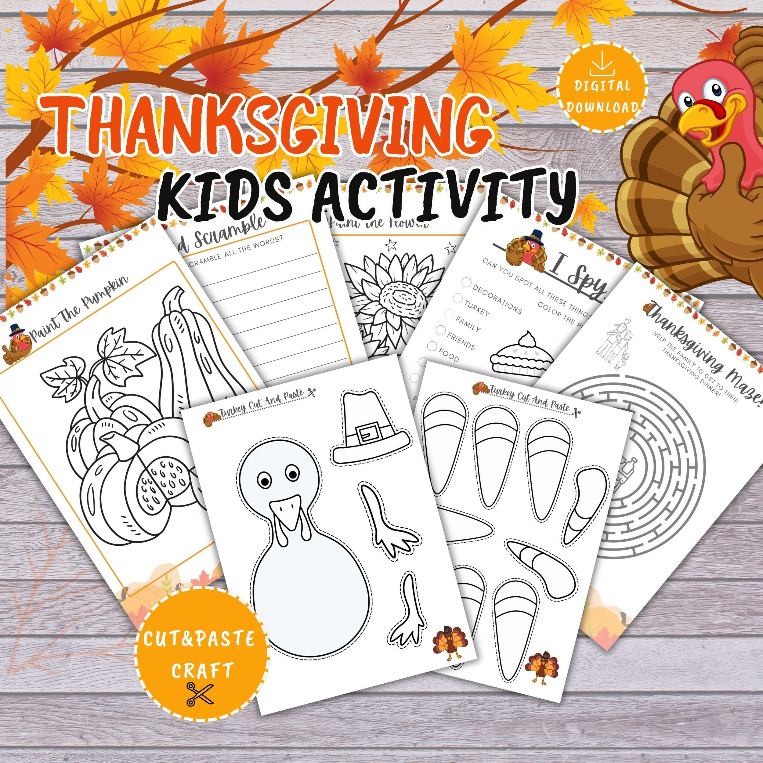 Thanksgiving Coloring Pages for Kids, Thanksgiving Kids Activities ...