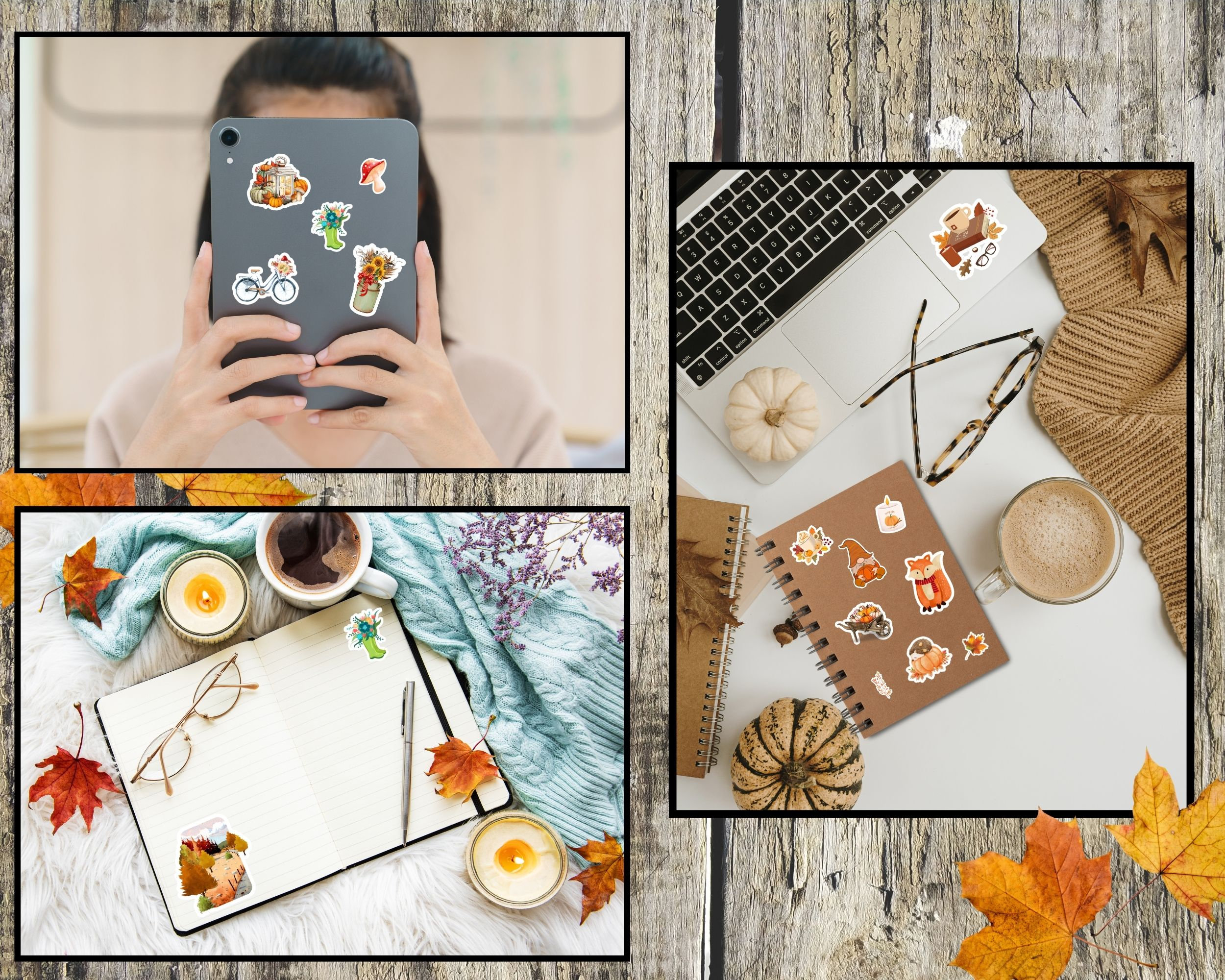 Autumn Printable Stickers Pdf-png, Junk Journal Stickers, Printable ...