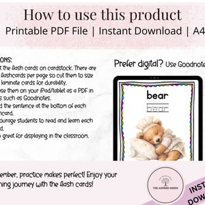 Printable Dolch Sight Word Flashcards, Pre-kindy-third Grade, Classroom ...