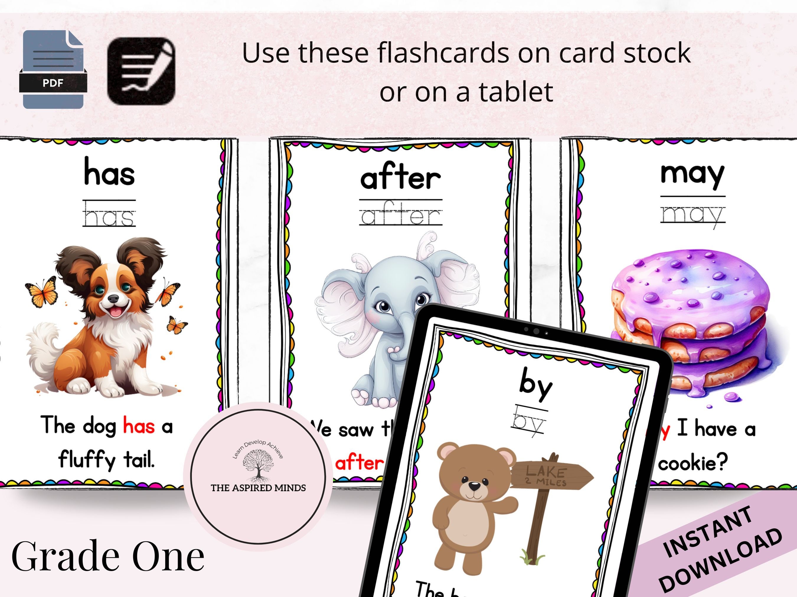 Printable Dolch Sight Word Flashcards, First Grade, Classroom Display ...