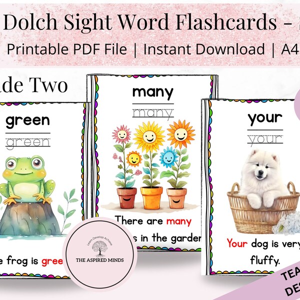 Dolch Sight Words - Etsy