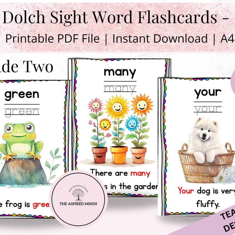 Dolch Sight Words - Etsy