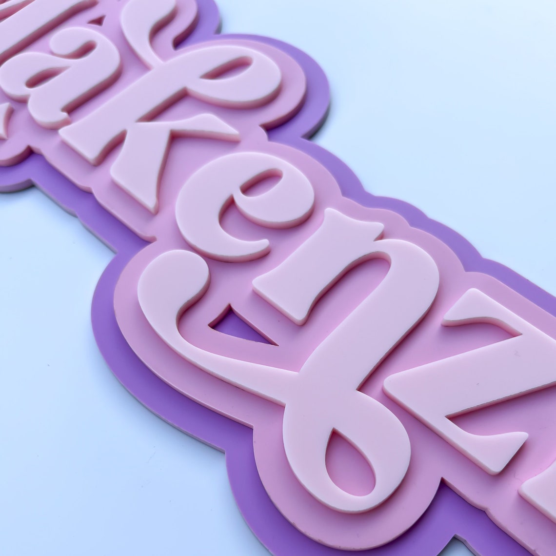 SIGNATURE 3D Name Plaque Kids Name Plaque Layered Wall Art - Etsy