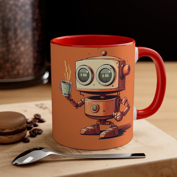 Robot Mug - Etsy
