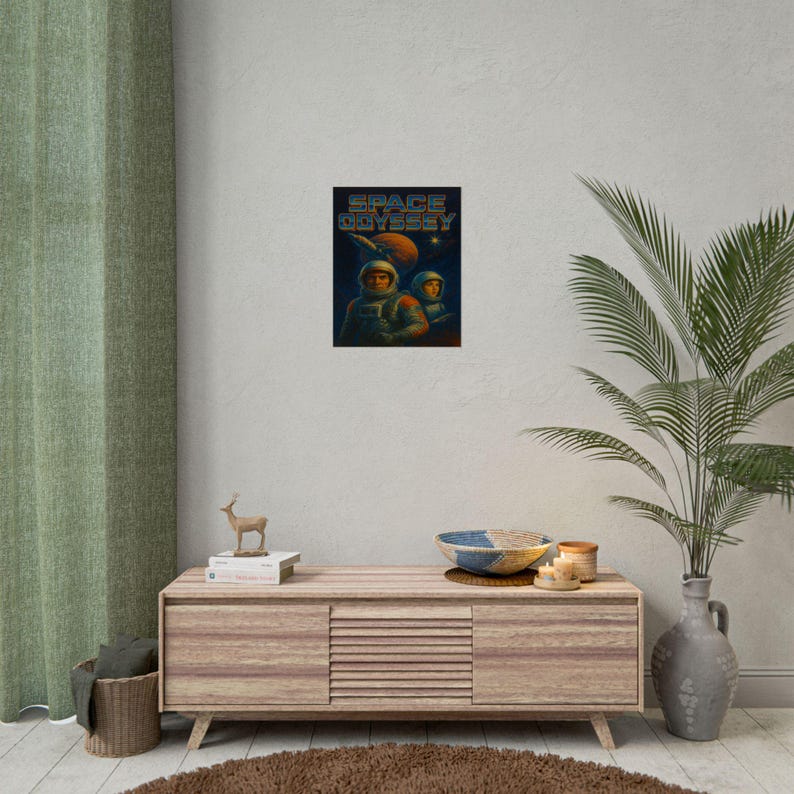 1980s Space Odyssey Poster Rolled Posters | Retro Movie Art - Etsy