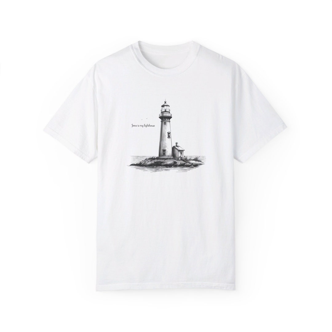Jesus is My Lighthouse T-shirt: Christian Faith Graphic Tee - Etsy