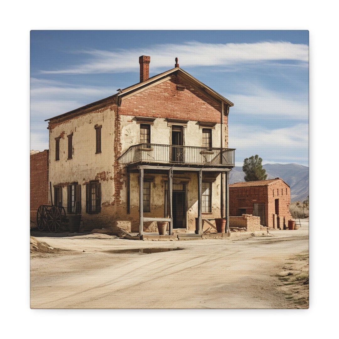 Ghost Town Canvas Art Old West Wall Art Rustic Country - Etsy