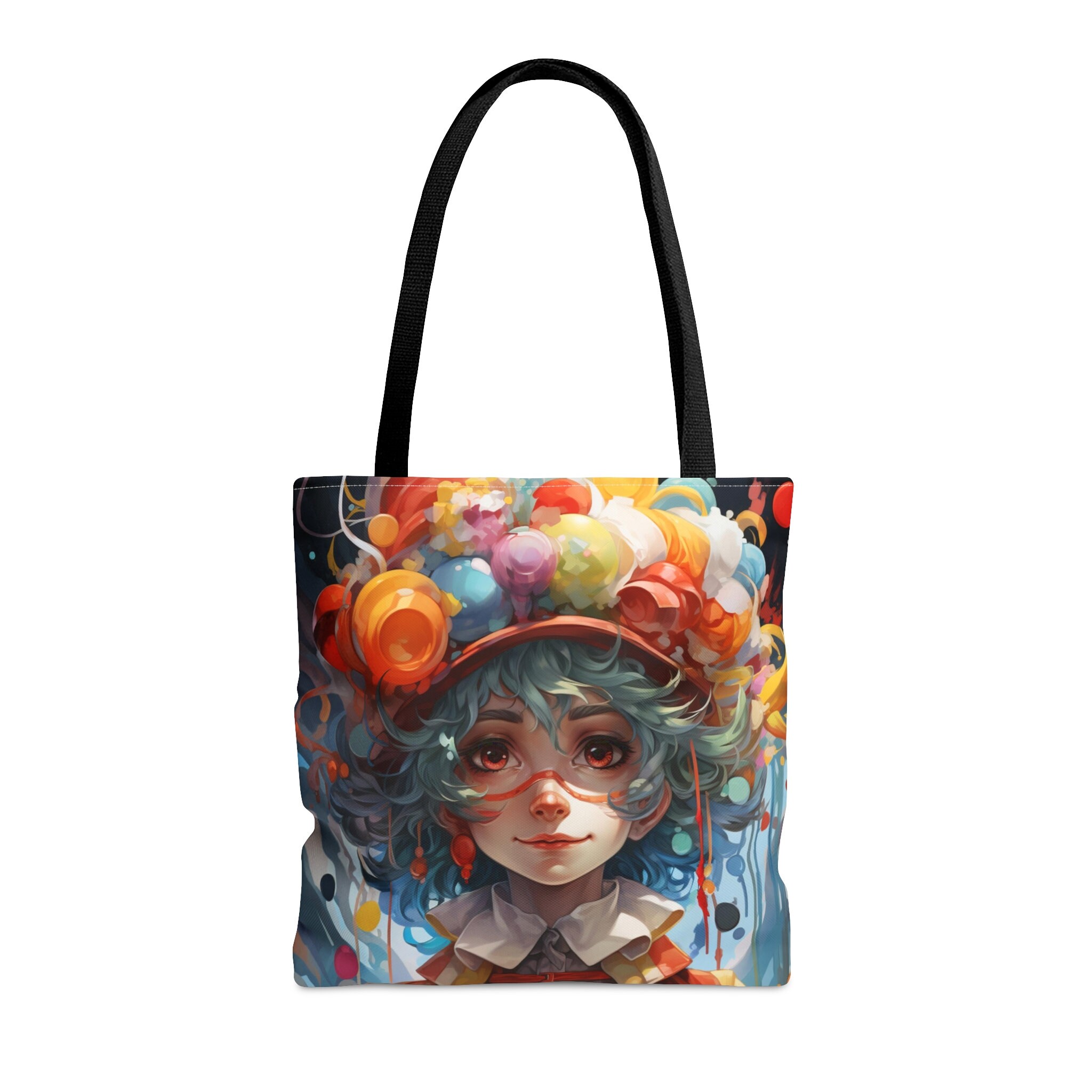 Painted Clown Tote Bag 5 - Etsy