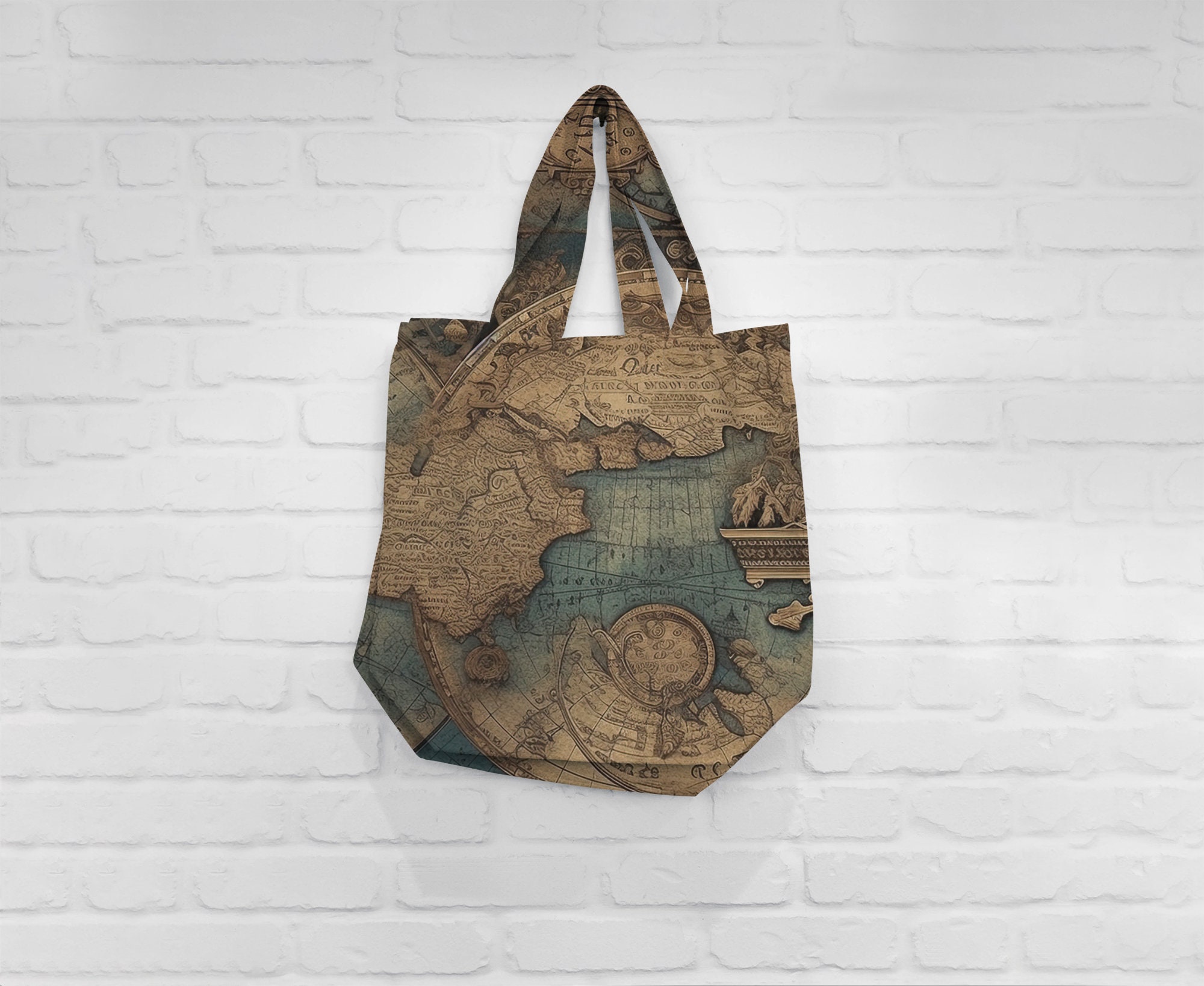 Old World Maps Digital Paper Set, Seamless Textures, Printable ...