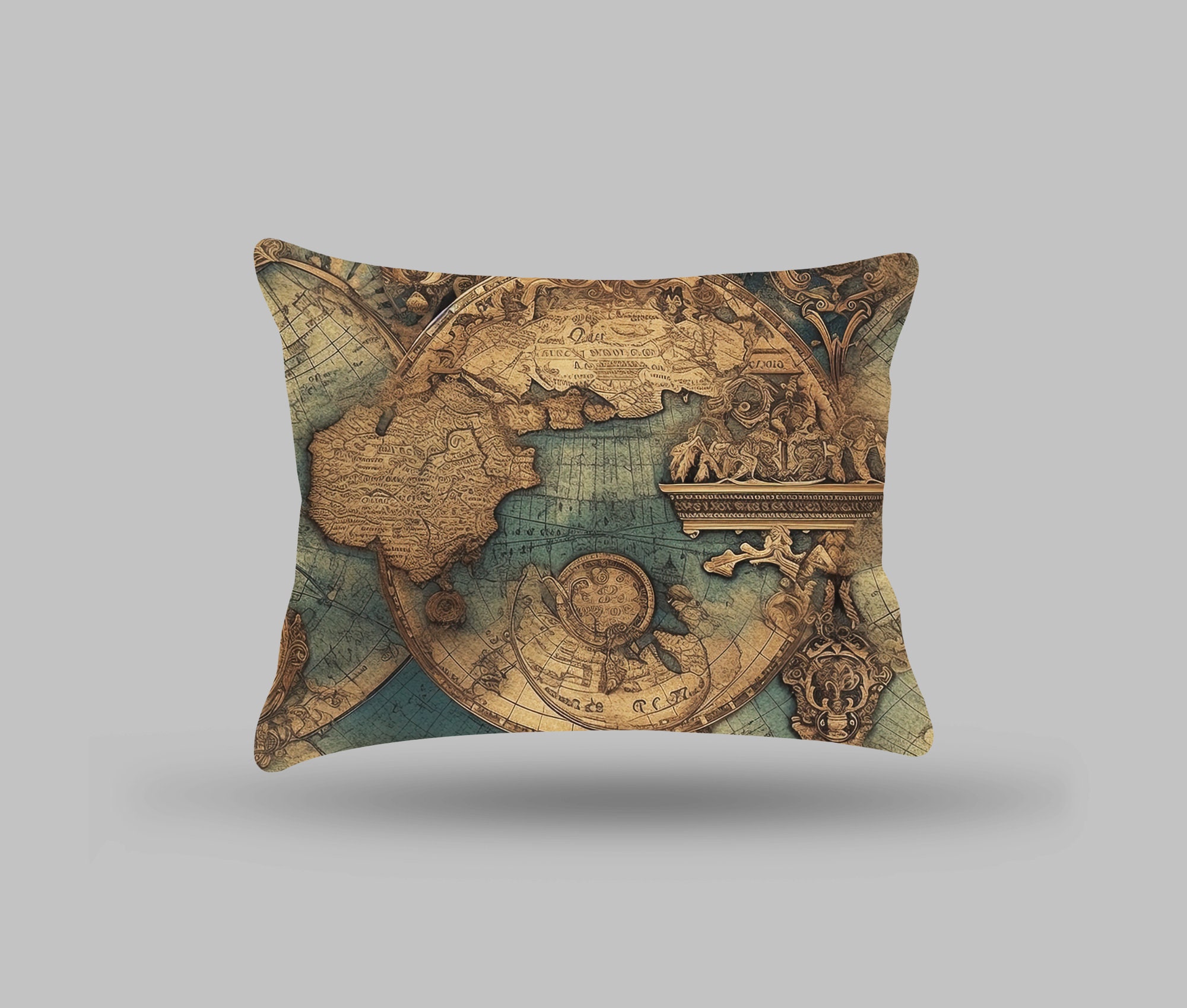 Old World Maps Digital Paper Set, Seamless Textures, Printable ...