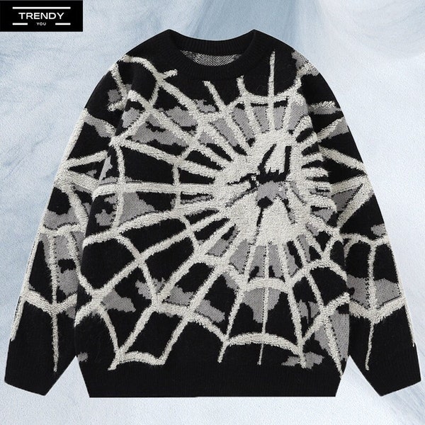 Spider Web Sweater - Etsy