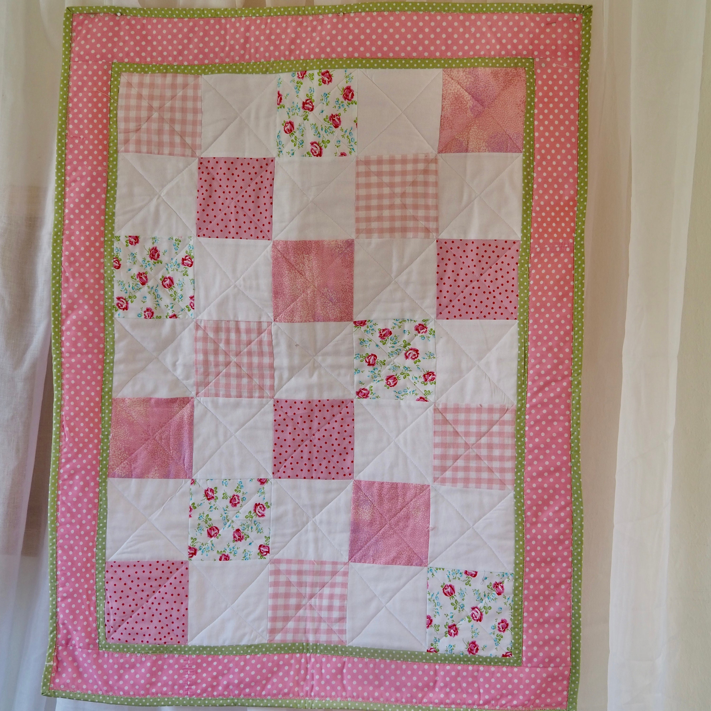 Beautiful Hand Made Baby Quilt - Etsy UK