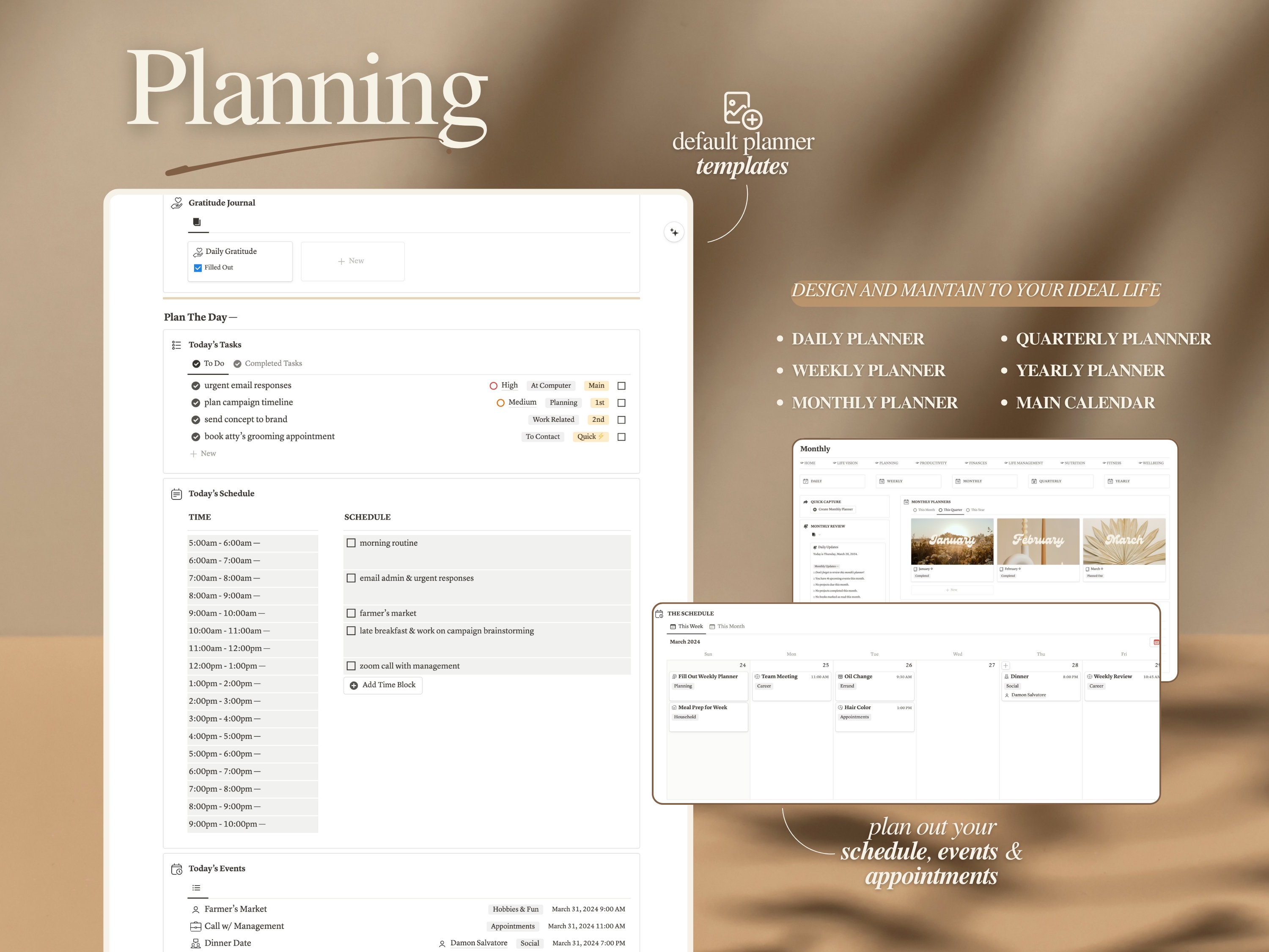 Notion Template Ultimate Life Planner | Notion Dashboard, Personal ...