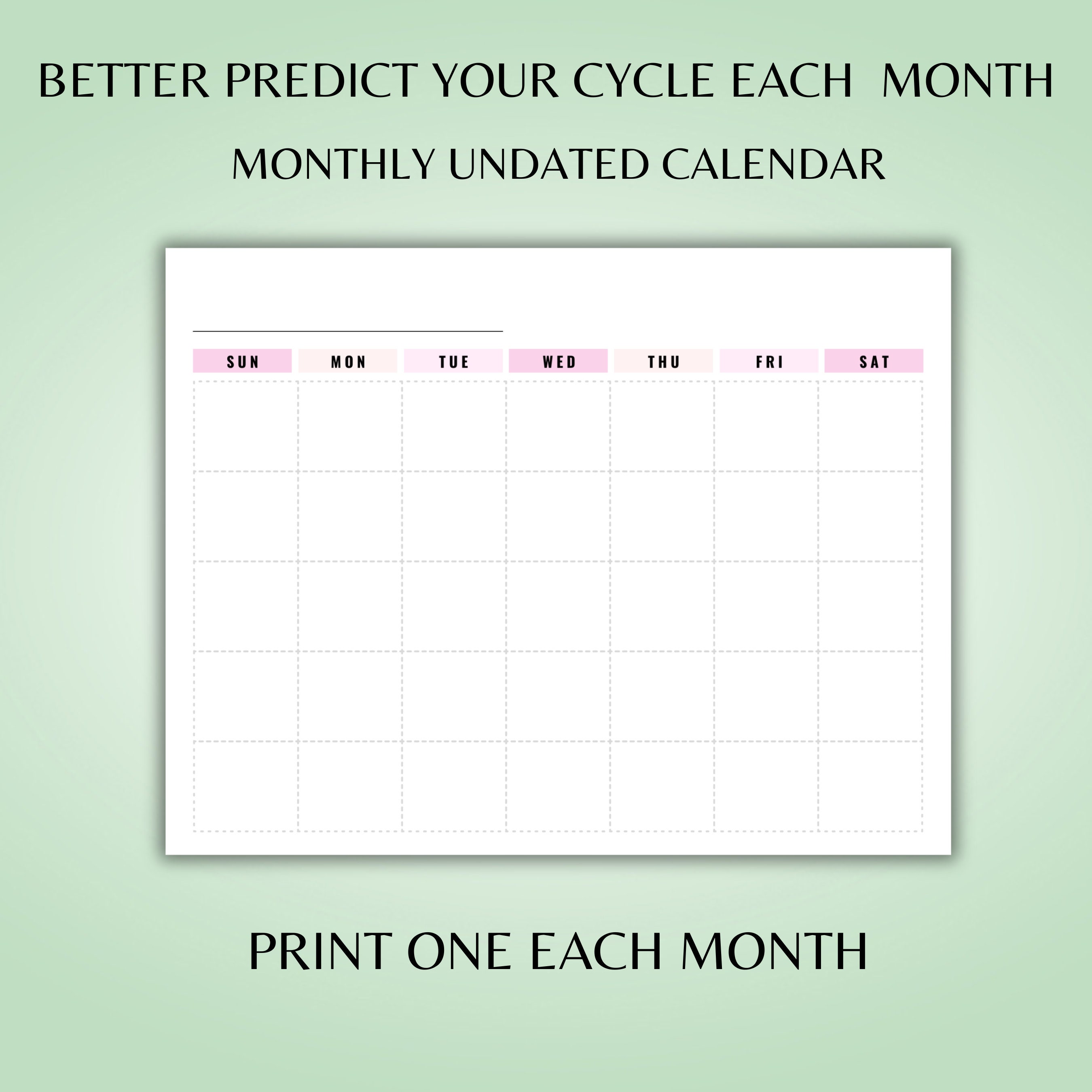 Printable Period Tracker, Symptom Tracker, Period Journal, Ovulation ...