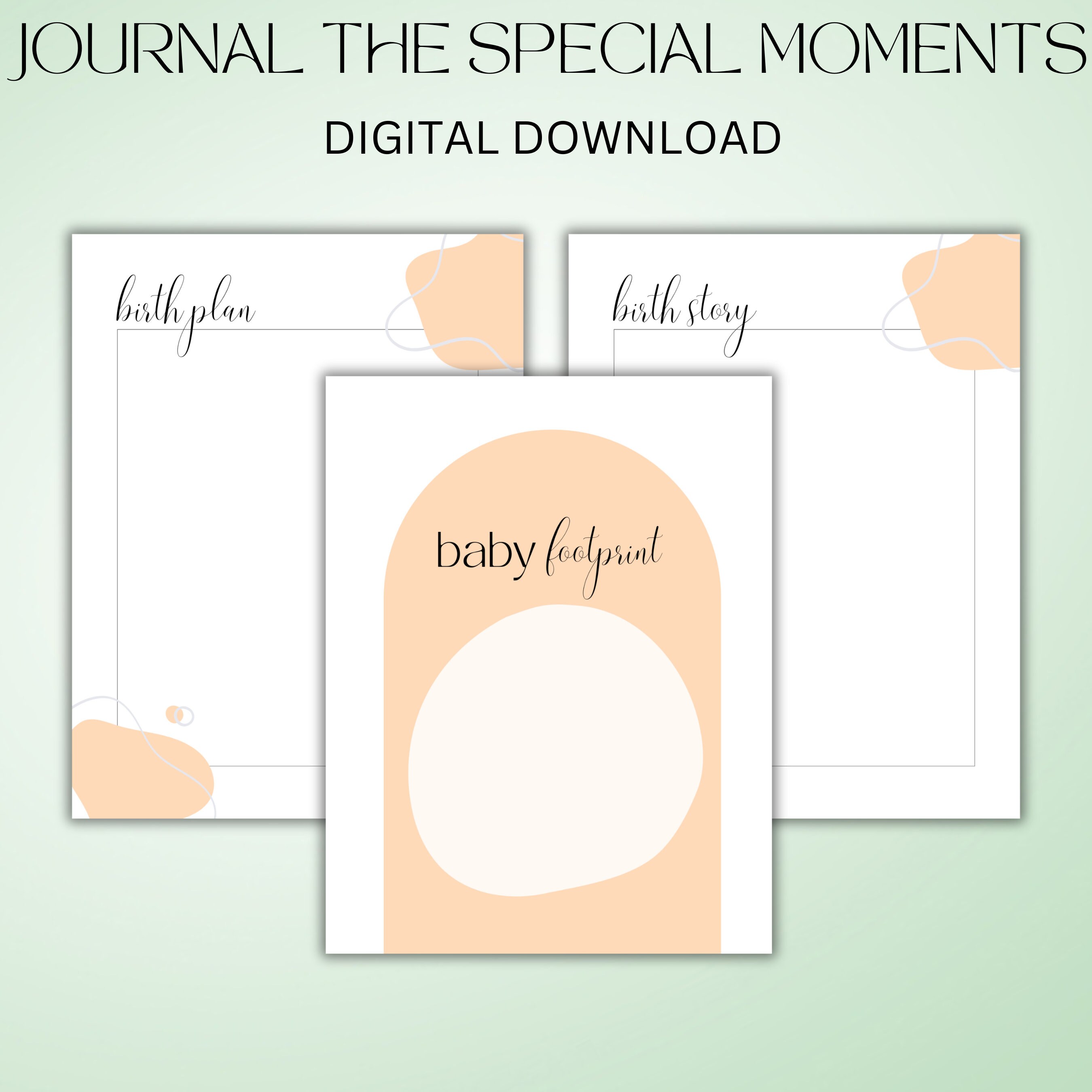 Pregnancy Journal Printable, Printable Pregnancy Journal, Pregnancy ...