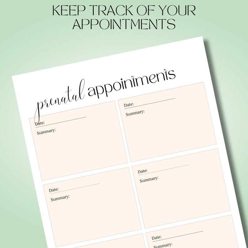 Pregnancy Journal Printable, Printable Pregnancy Journal, Pregnancy ...