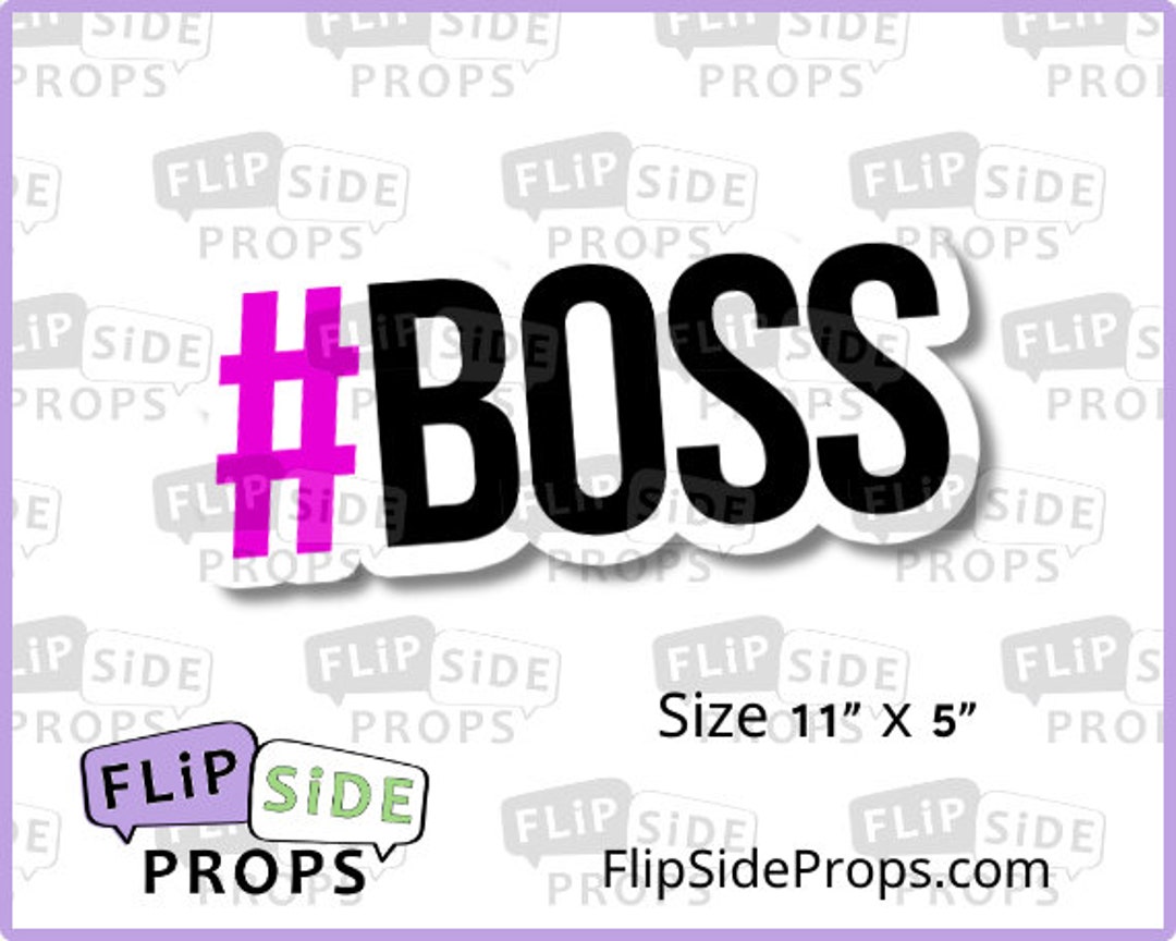 Hashtag Photo Booth Props | Oversize Photo Booth Props | #BOSS Photo ...