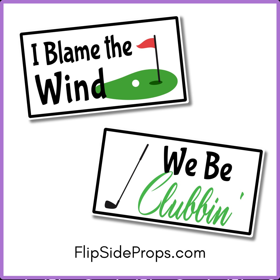 Golf Photo Booth Props Photobooth Props PVC Photobooth Props Theme ...