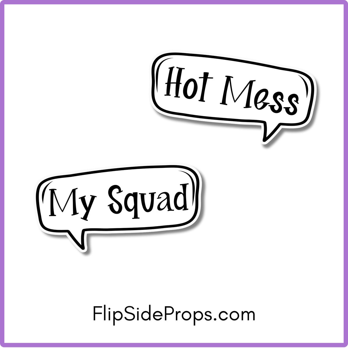 Photo Booth Props | Speech Bubble Props | Photobooth Props | PVC ...