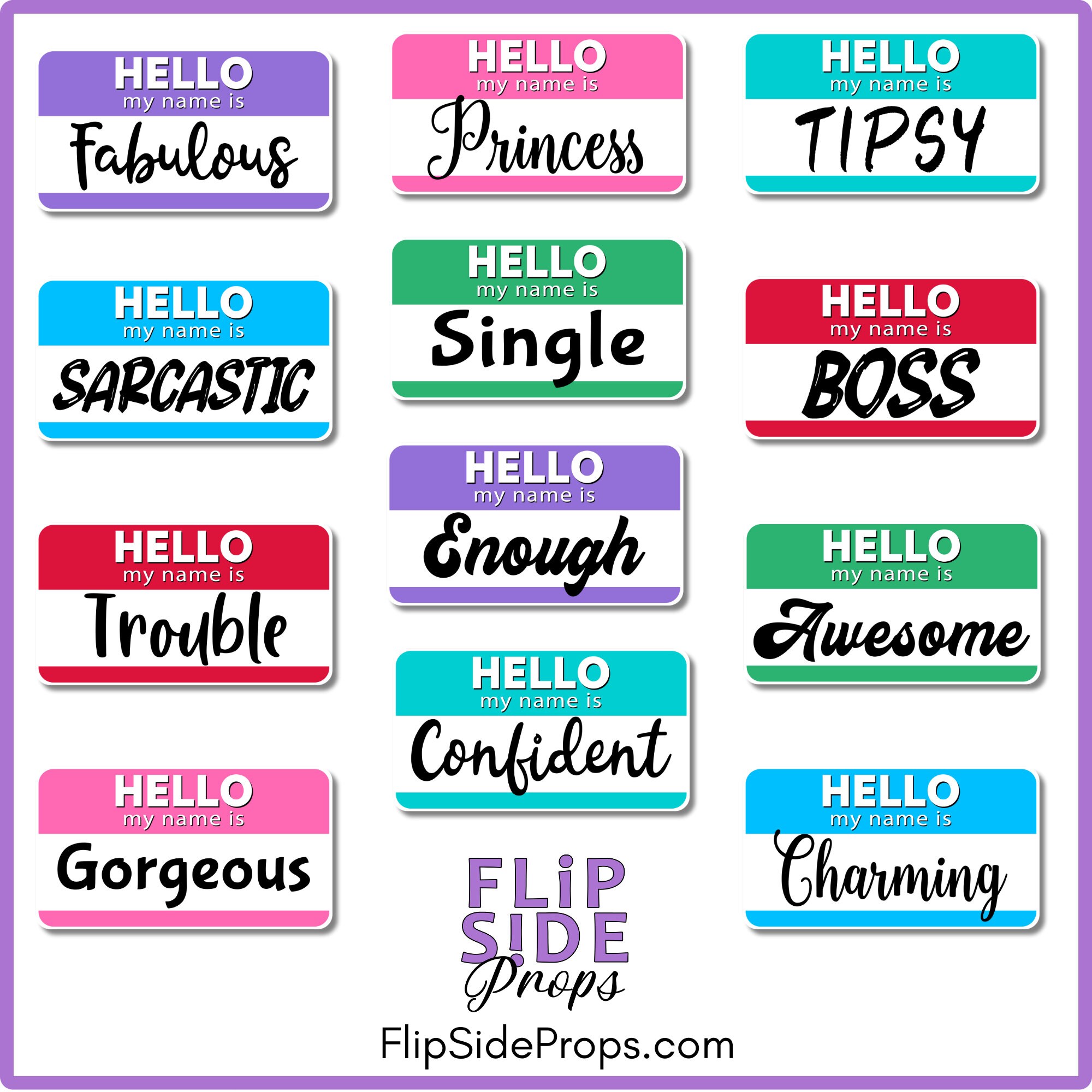 Photo Booth Props | My Name Us Props |photobooth Props | PVC Photobooth ...