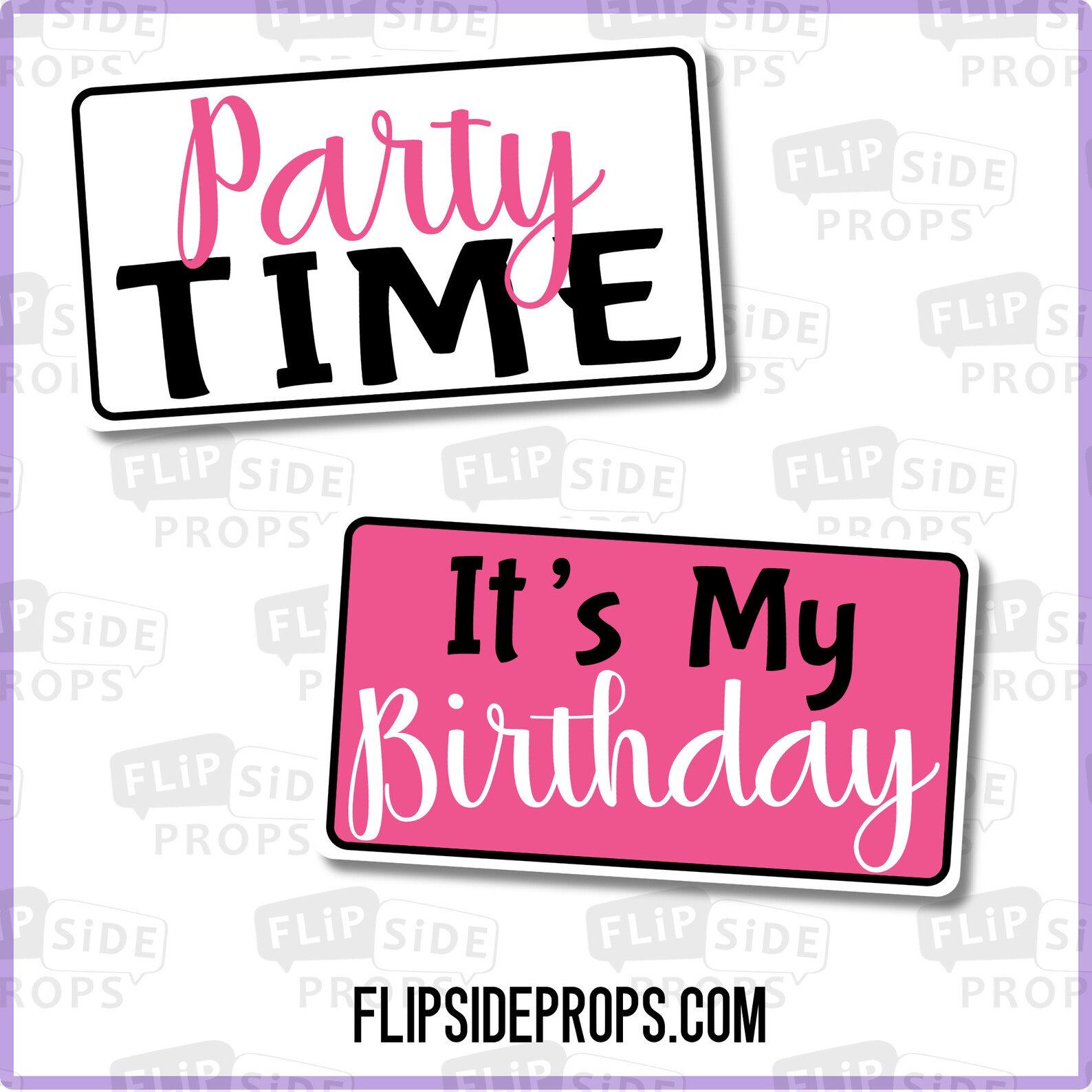 Birthday Photo Booth Props | Photobooth Props | PVC Photobooth Props ...