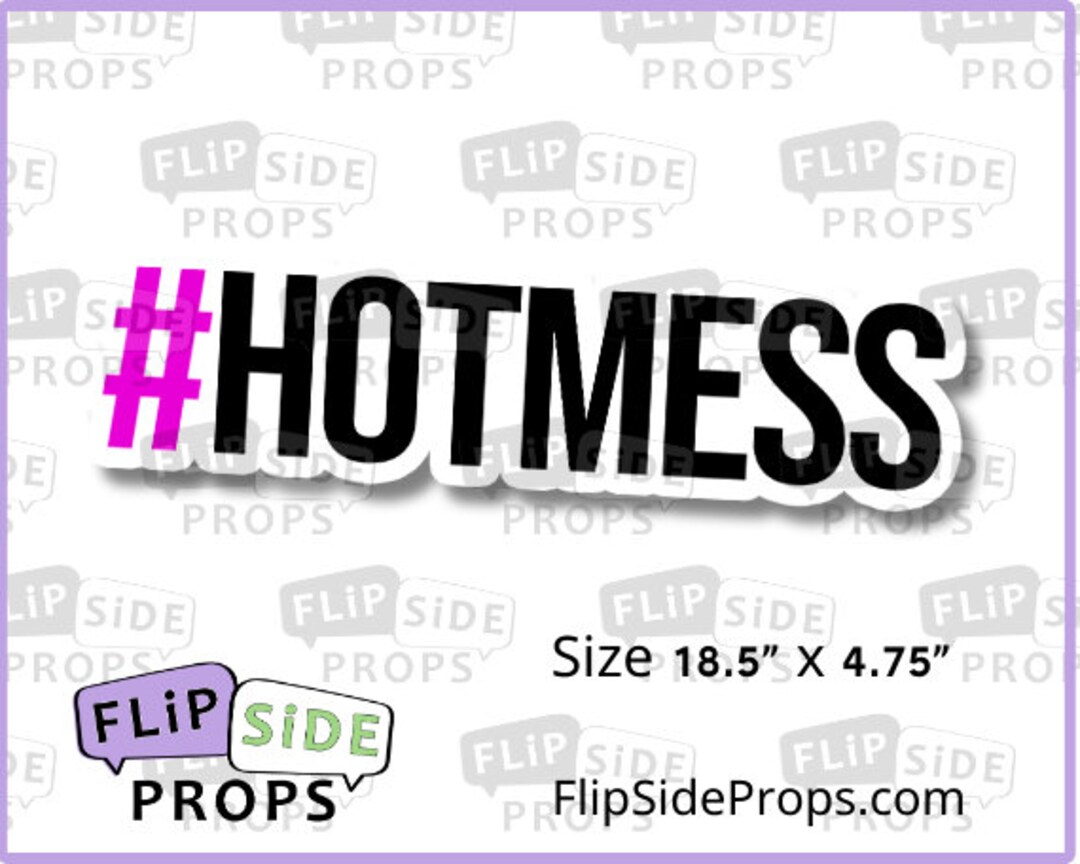Hashtag Photo Booth Props | Oversize Photo Booth Props | #HOTMESS Photo ...