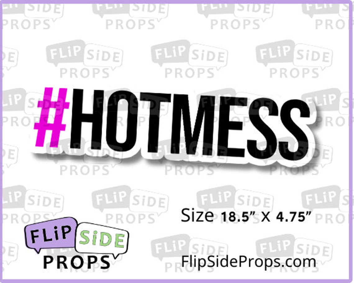 Hashtag Photo Booth Props | Oversize Photo Booth Props | #HOTMESS Photo ...