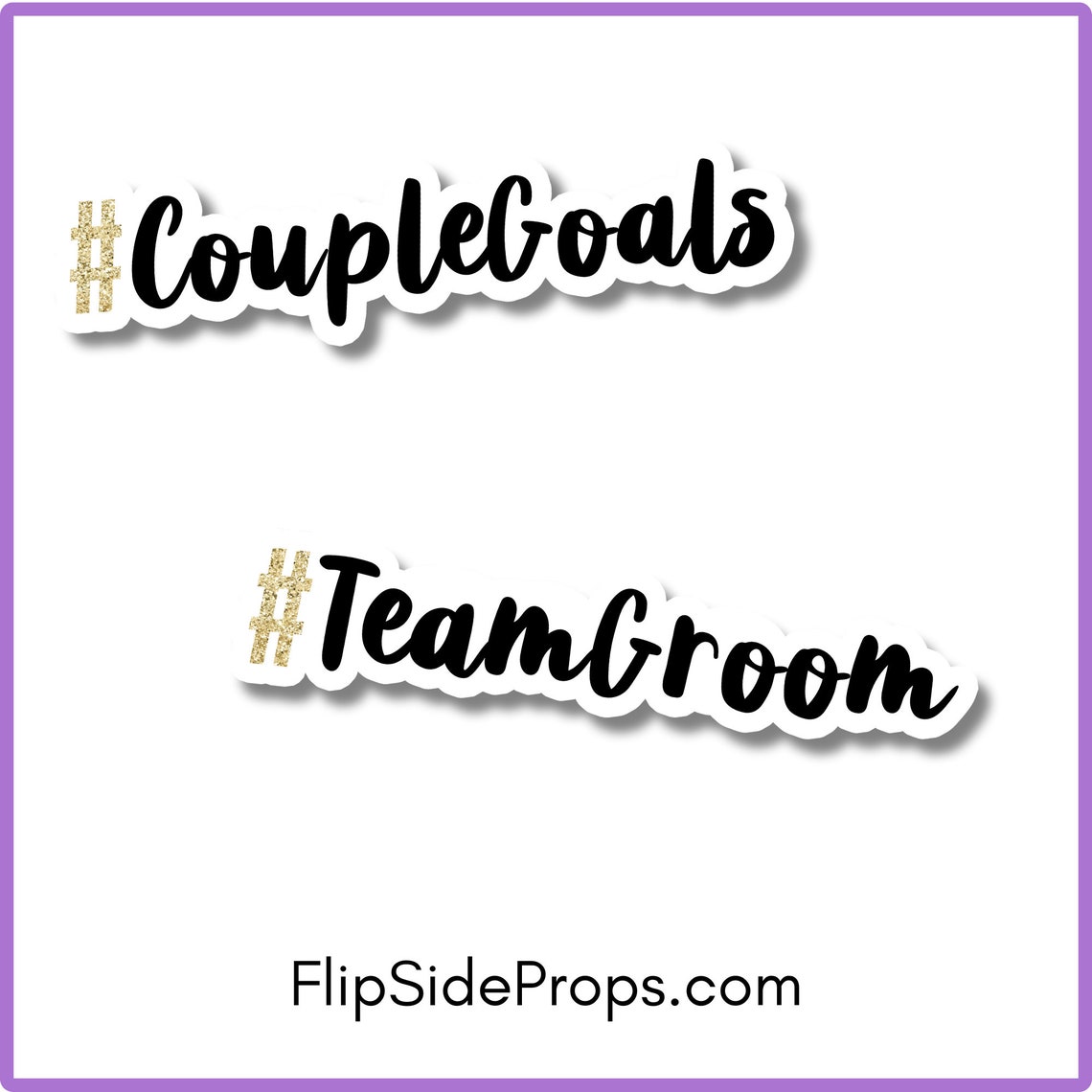 Wedding Props | Photo Booth Props | PVC Photo Booth Props | Hashtag ...