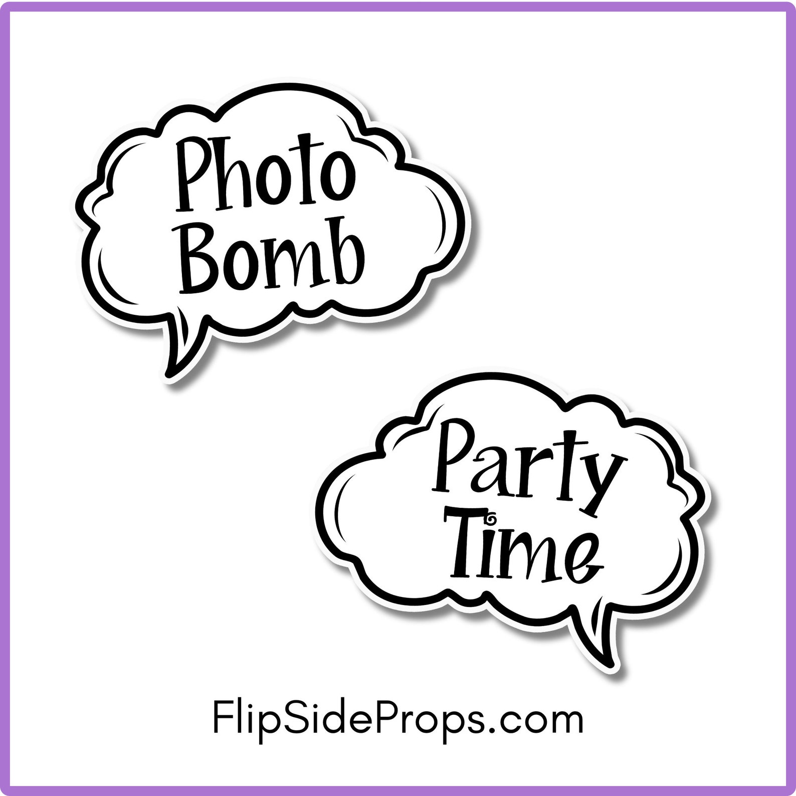 Photo Booth Props | Speech Bubble Props | Photobooth Props | PVC ...