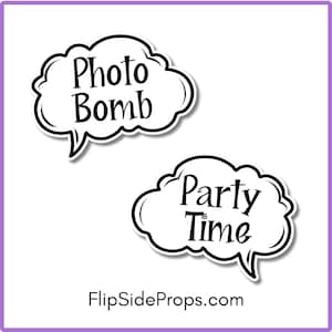 Photo Booth Props | Speech Bubble Props | Photobooth Props | PVC ...