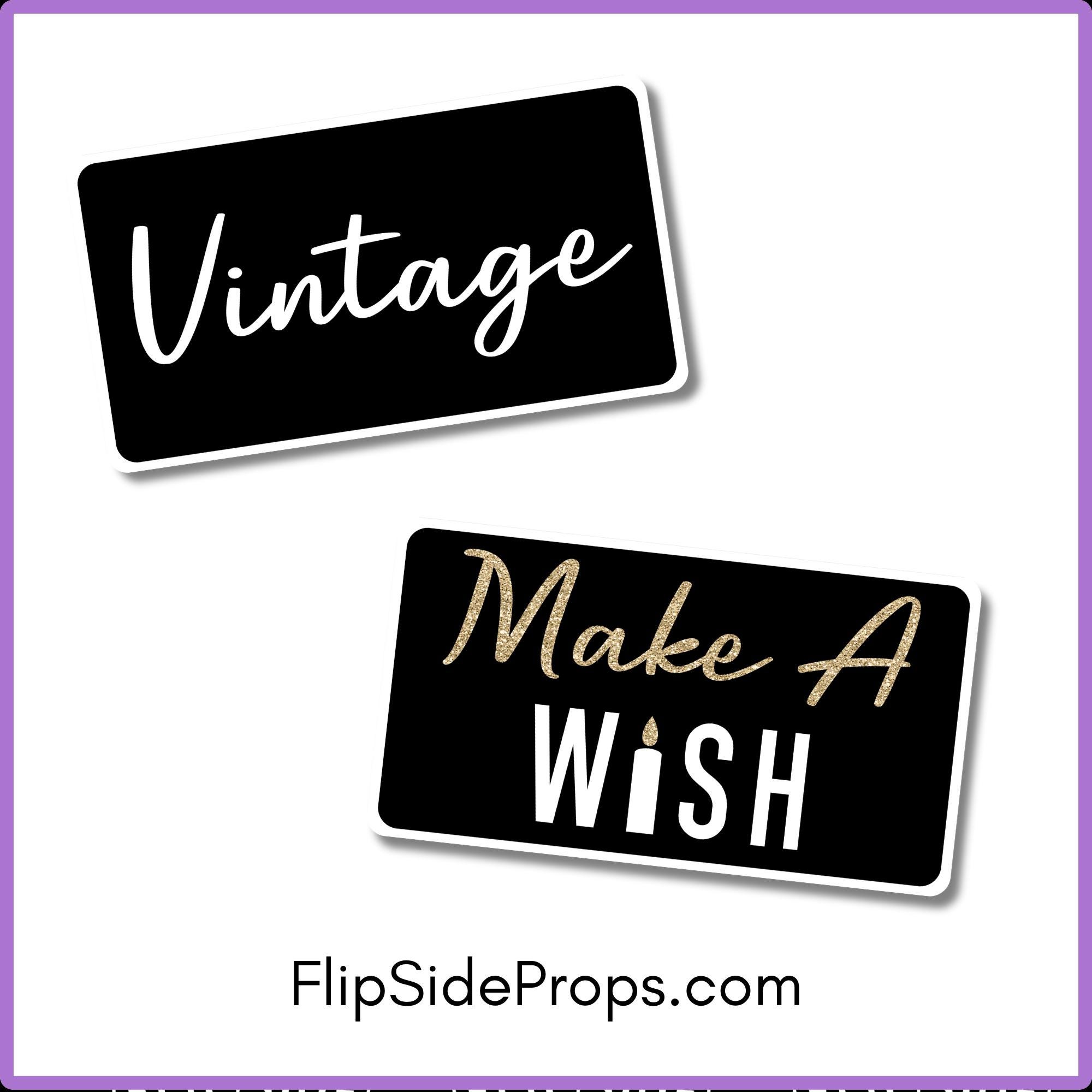 Glam Birthday Photo Booth Props | Photobooth Props | PVC Photobooth ...