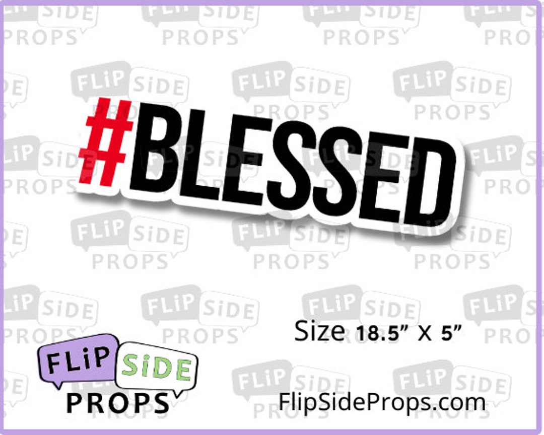 Hashtag Photo Booth Props | Oversize Photo Booth Props | #BLESSED Photo ...