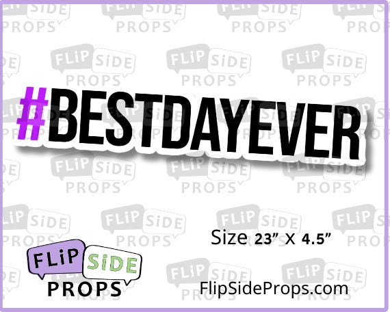 Hashtag Photo Booth Props | Oversize Photo Booth Props | #BESTDAYEVER ...