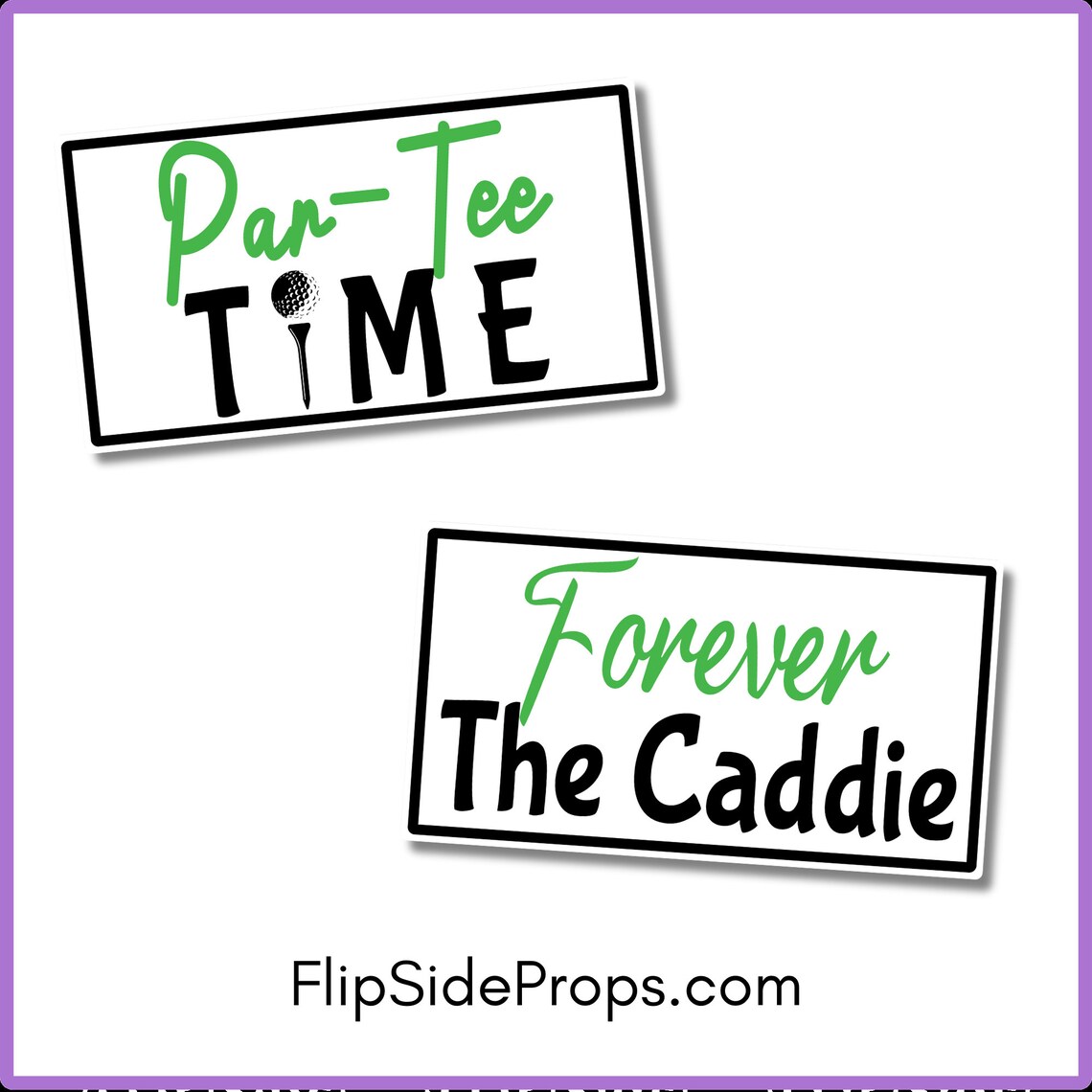 Golf Photo Booth Props | Photobooth Props | PVC Photobooth Props ...