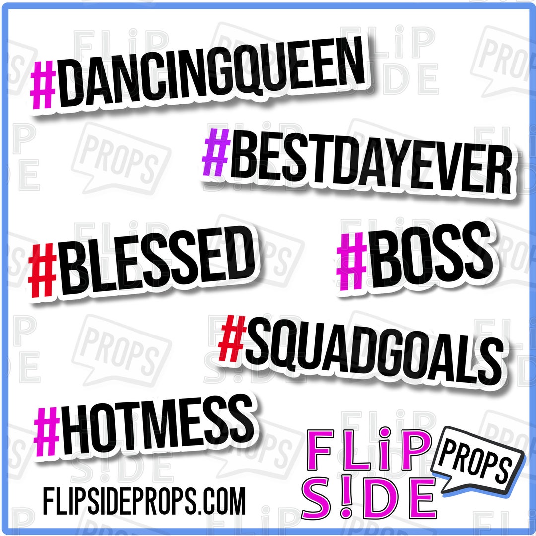 Photo Booth Props PVC Photo Booth Props Hashtag Props - Etsy