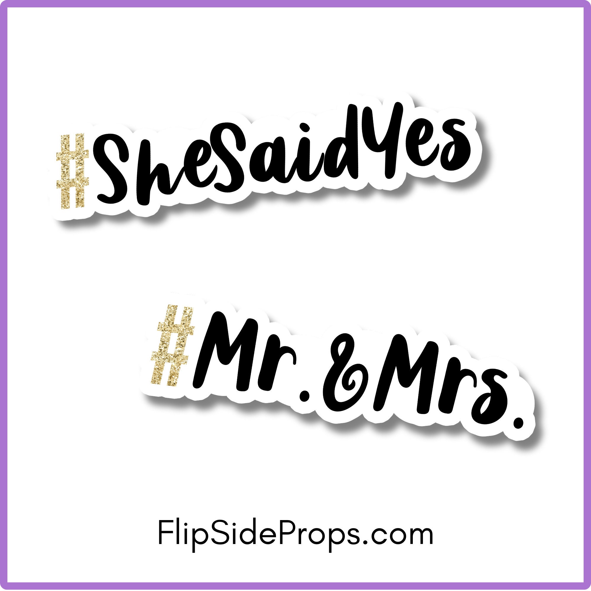 Wedding Props Photo Booth Props PVC Photo Booth Props Hashtag Props ...