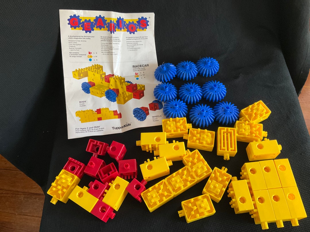 Tupperware Tupperkids Gearios Building Block Set - Etsy