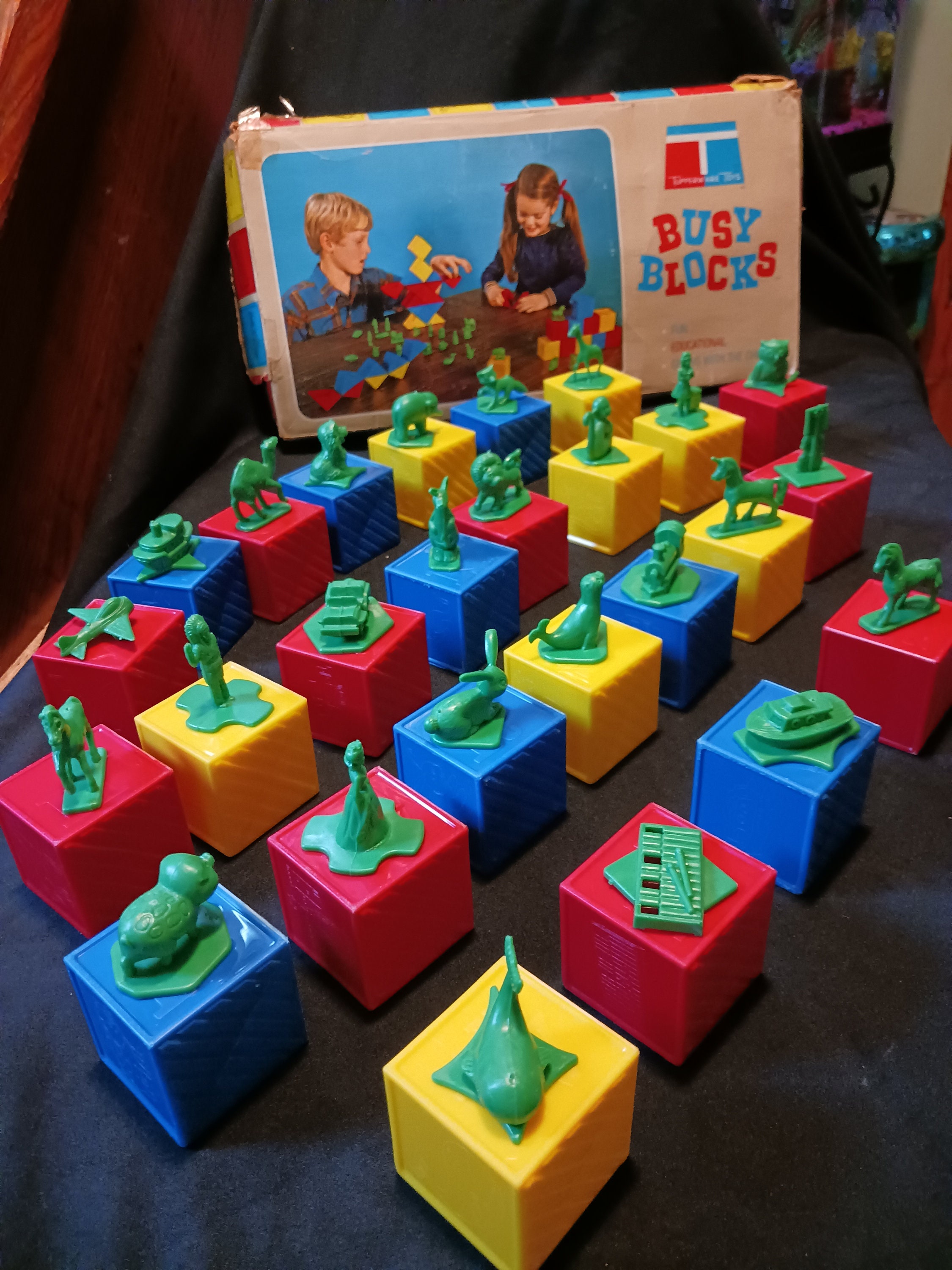 1971 Vintage Tupperware Toys Busy Blocks - Etsy