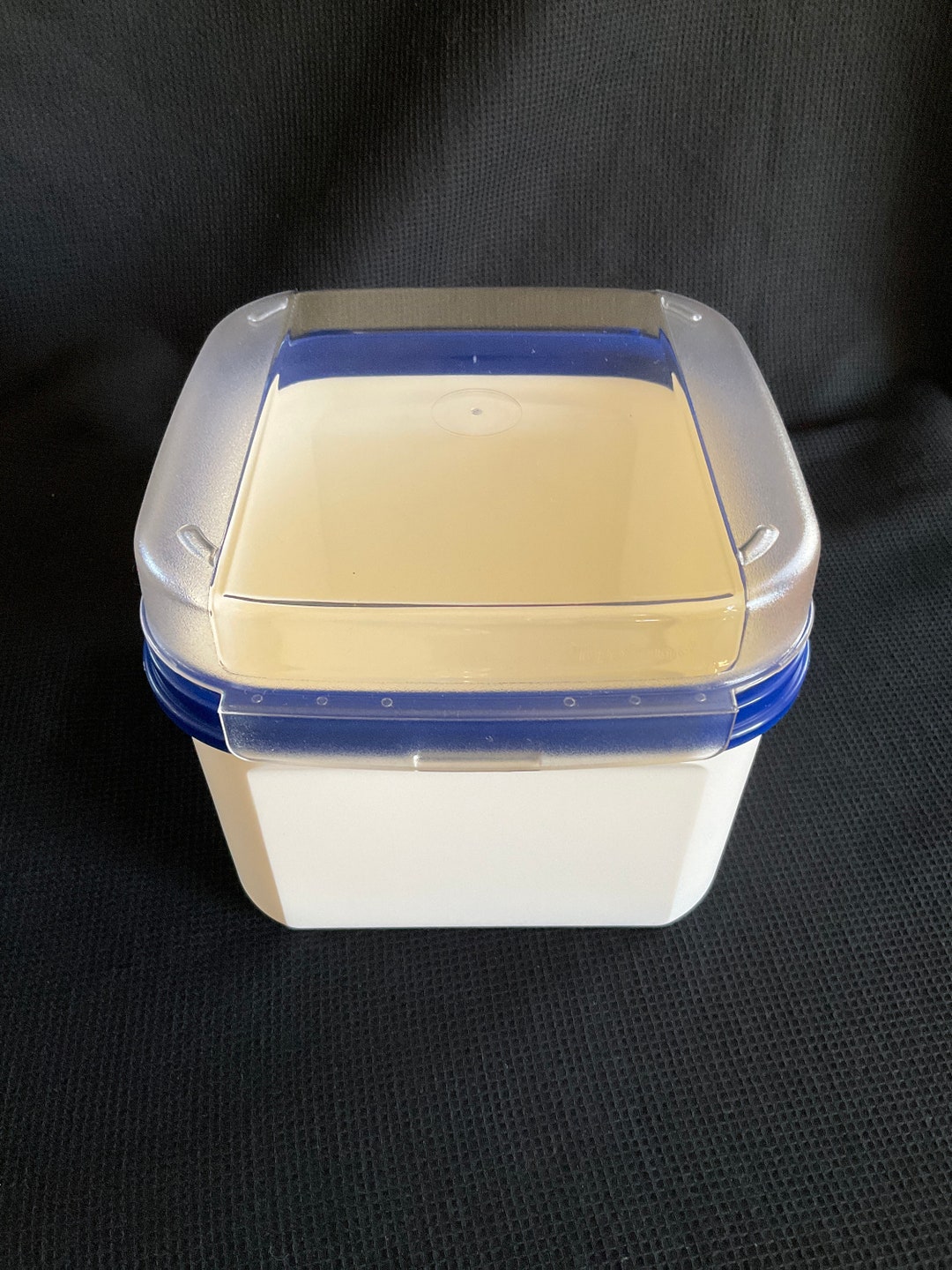 Tupperware Modular Mates 2 Container With Blue ‘bakers Delight’ Hinged ...