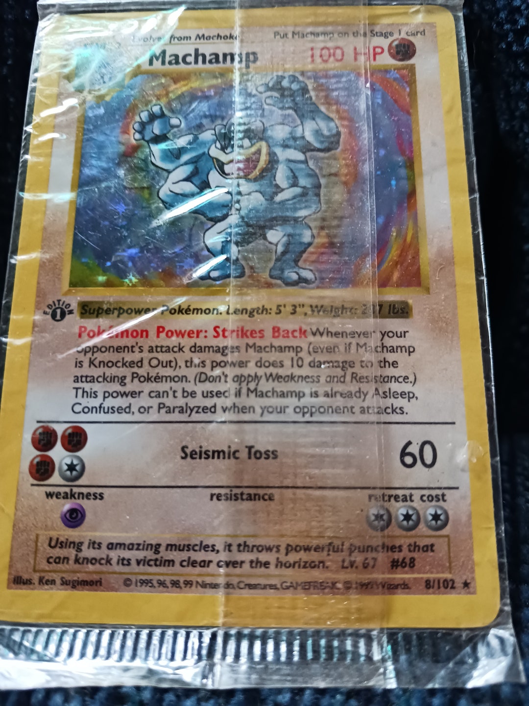 1995, 96, 98, 99 Machamp Pokemon 1st Edition Excellent Condition ULTRA ...