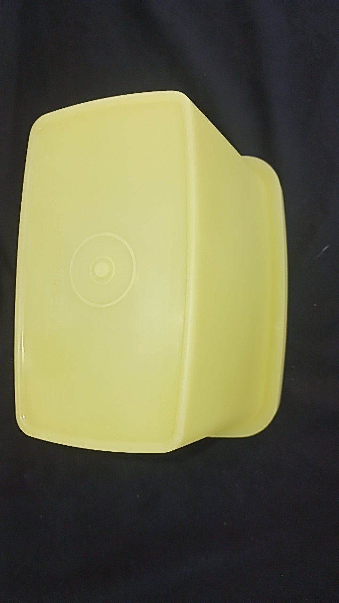 Vintage Tupperware Yellow Storage Container With Lid - Etsy