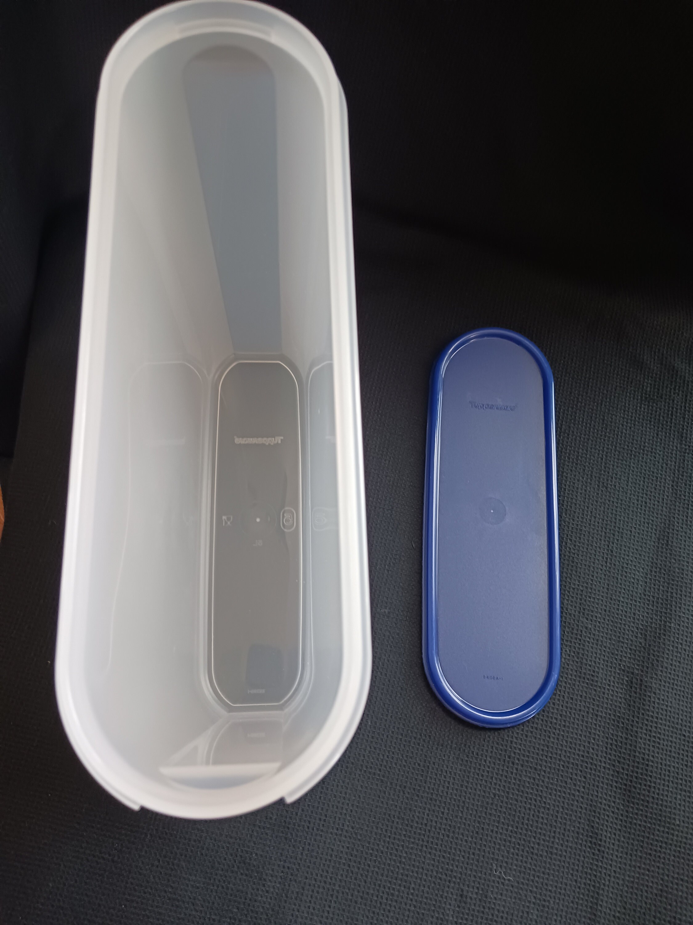 Vintage Tupperware Modular Mates 5L Long Oval Container With Blue Lid ...